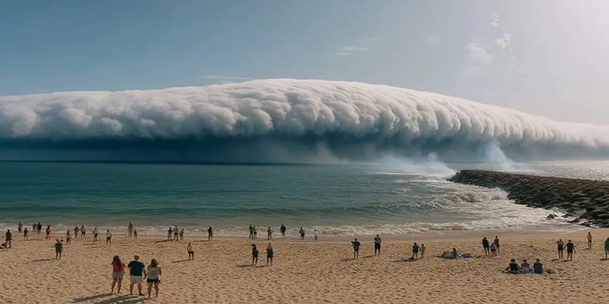 ¡Impactante! Tsunami de nubes en playas de Portugal